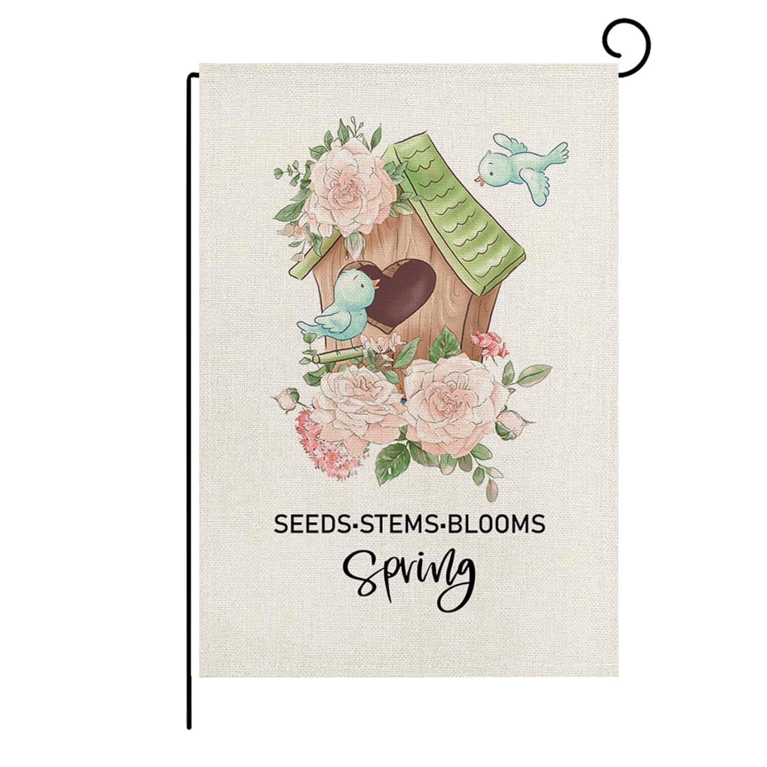 Spring Garden Flags for Outside Double Sided, Seasonal Flower Yard ...