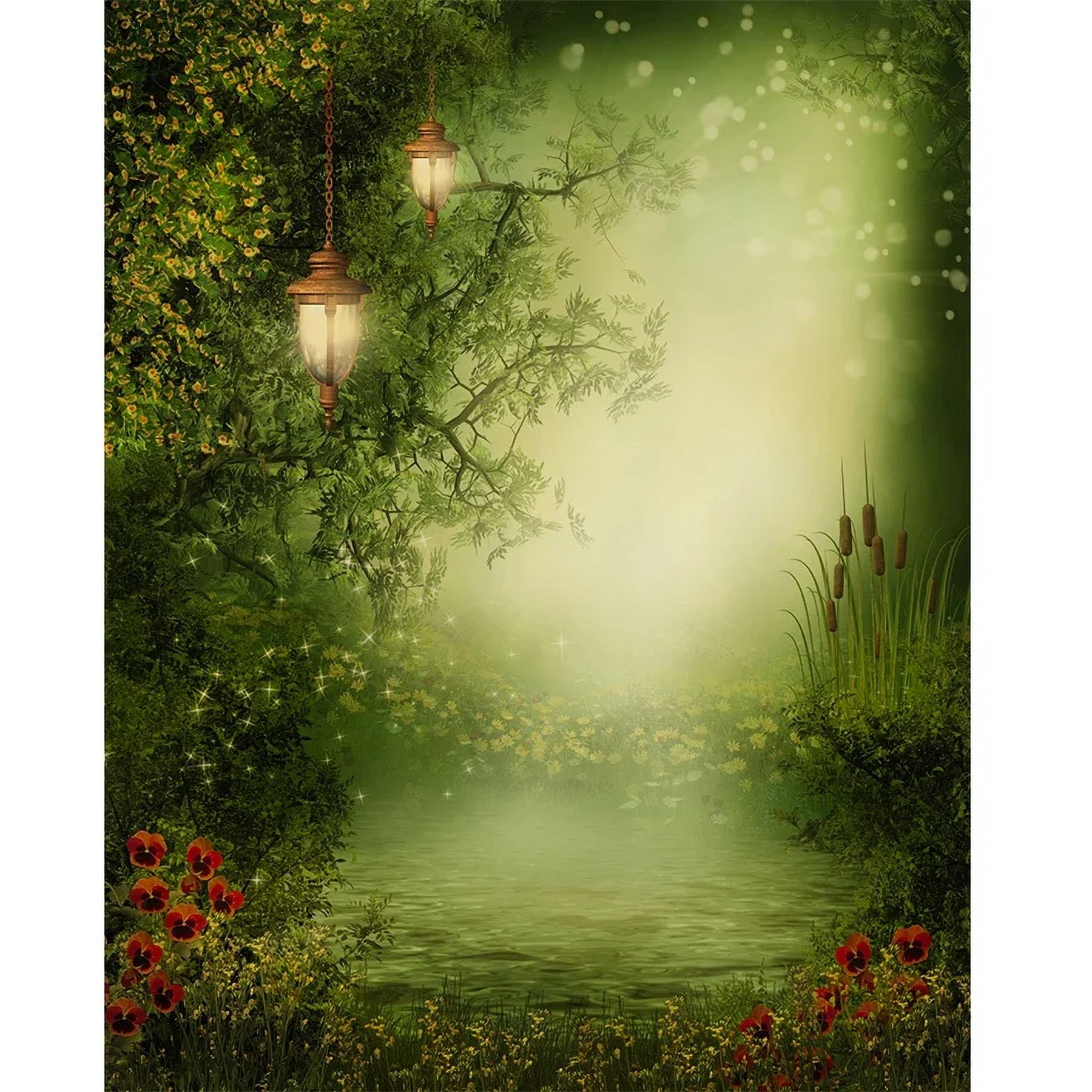 Spring Garden Photography Background Village Vine Grassland Trees Newborn Baby Portrait Backdrop ...