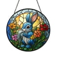 Spring Garden Scene Window Hanging – Glass Style Art - Walmart.com