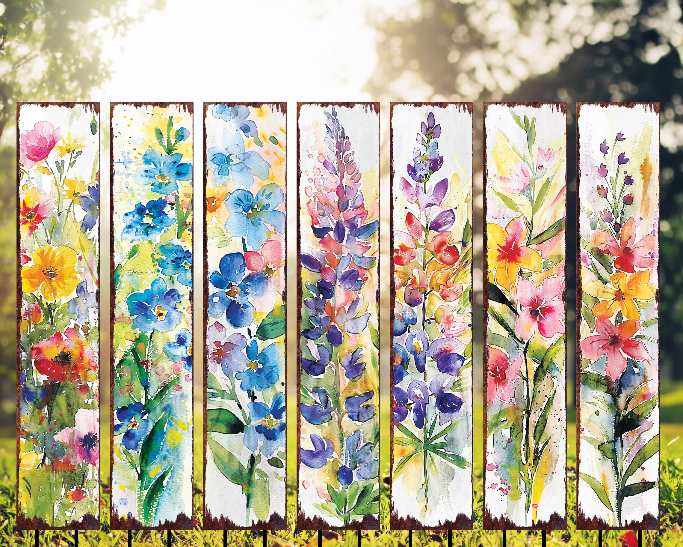 Spring Garden Stake | Watercolor Floral Decor | Ideal for Outdoor Decor ...