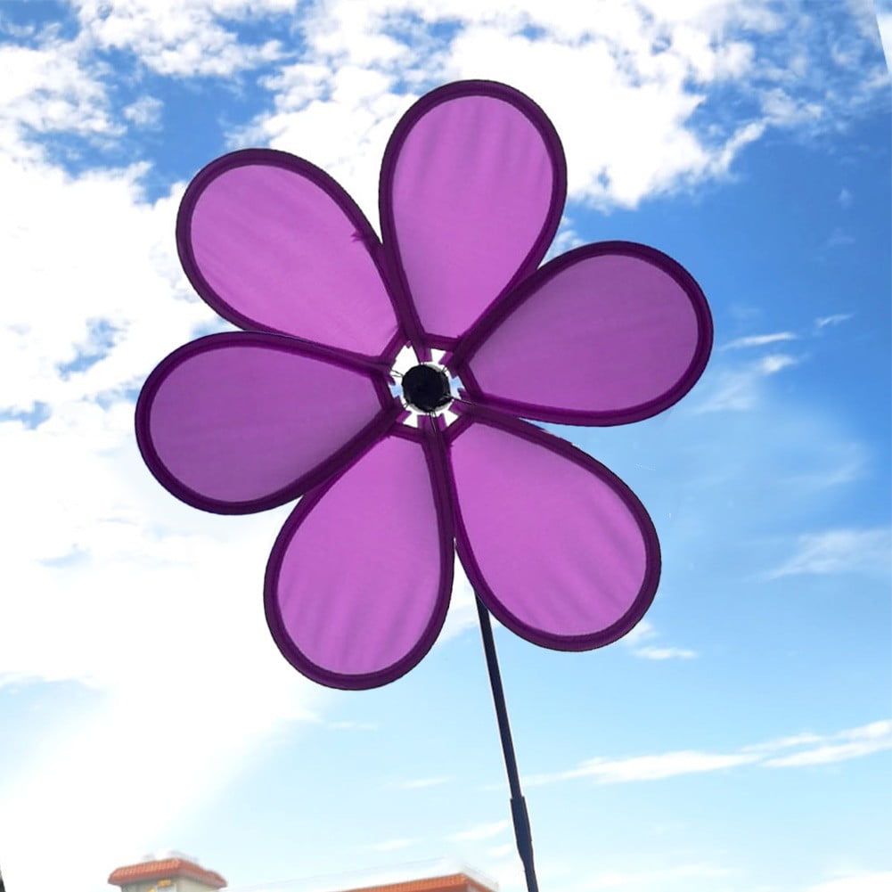 Spring Garden Windmill Colorful Flower Windmills Spinner Wind Home ...