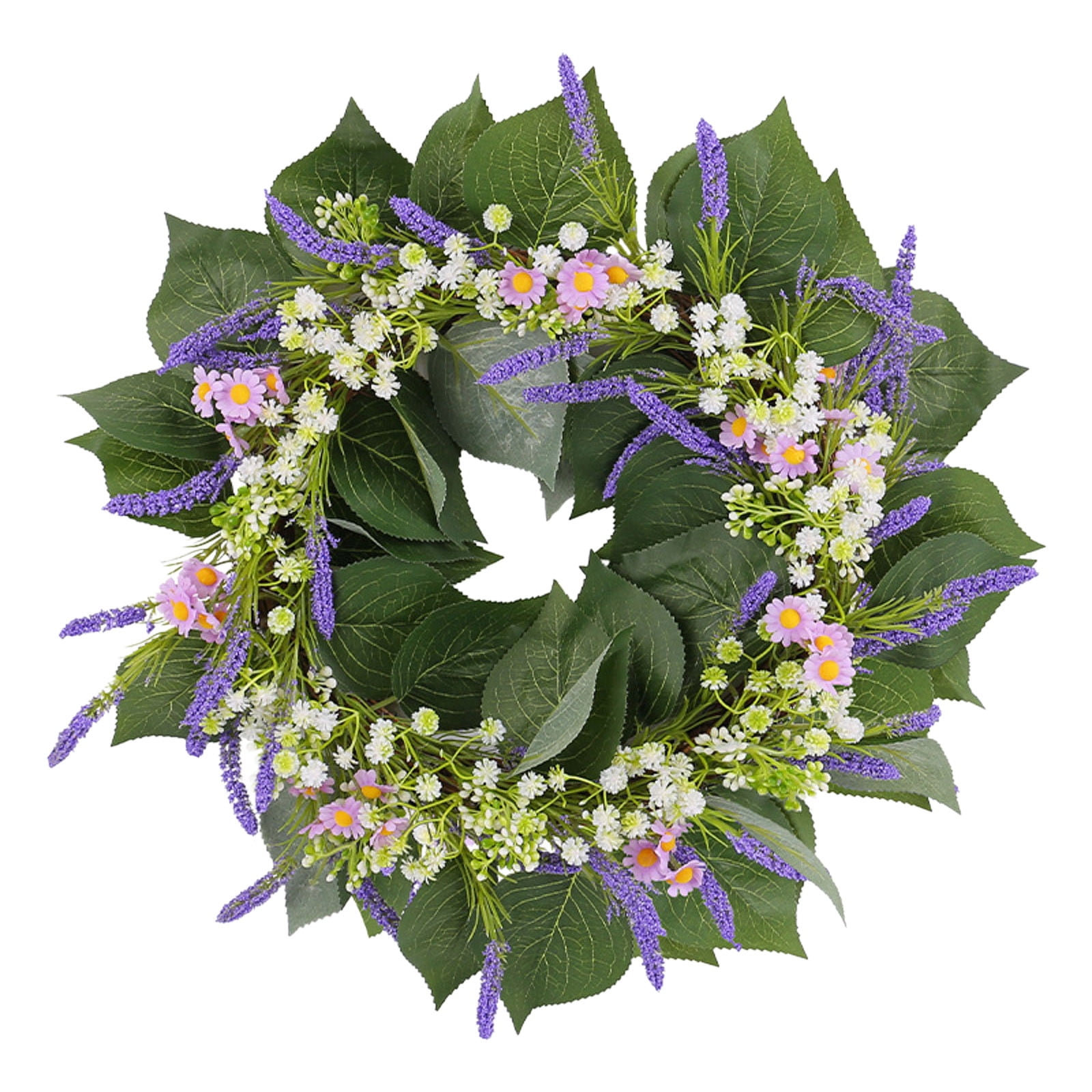 Spring Garland Door Decoration Green Leafy Grass Wreath Garland Pendant ...