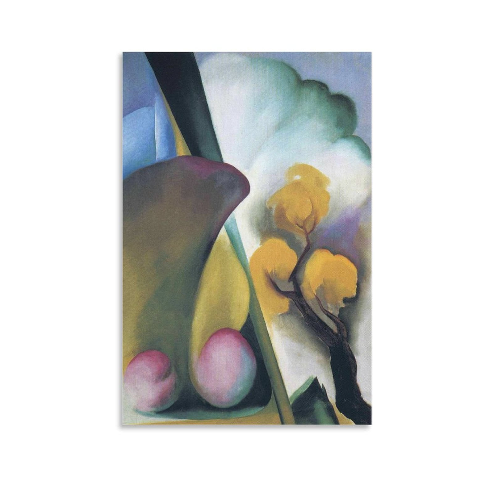 Spring by Georgia OKeeffe Painting Poster-挂毯-3-4 Posters Wall Art ...