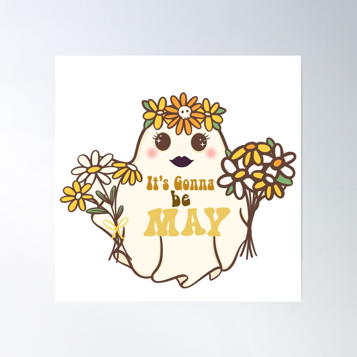 Spring Ghost Poster Wall Art, Modern Wall Decor, 24x24 UNFRAMED ...