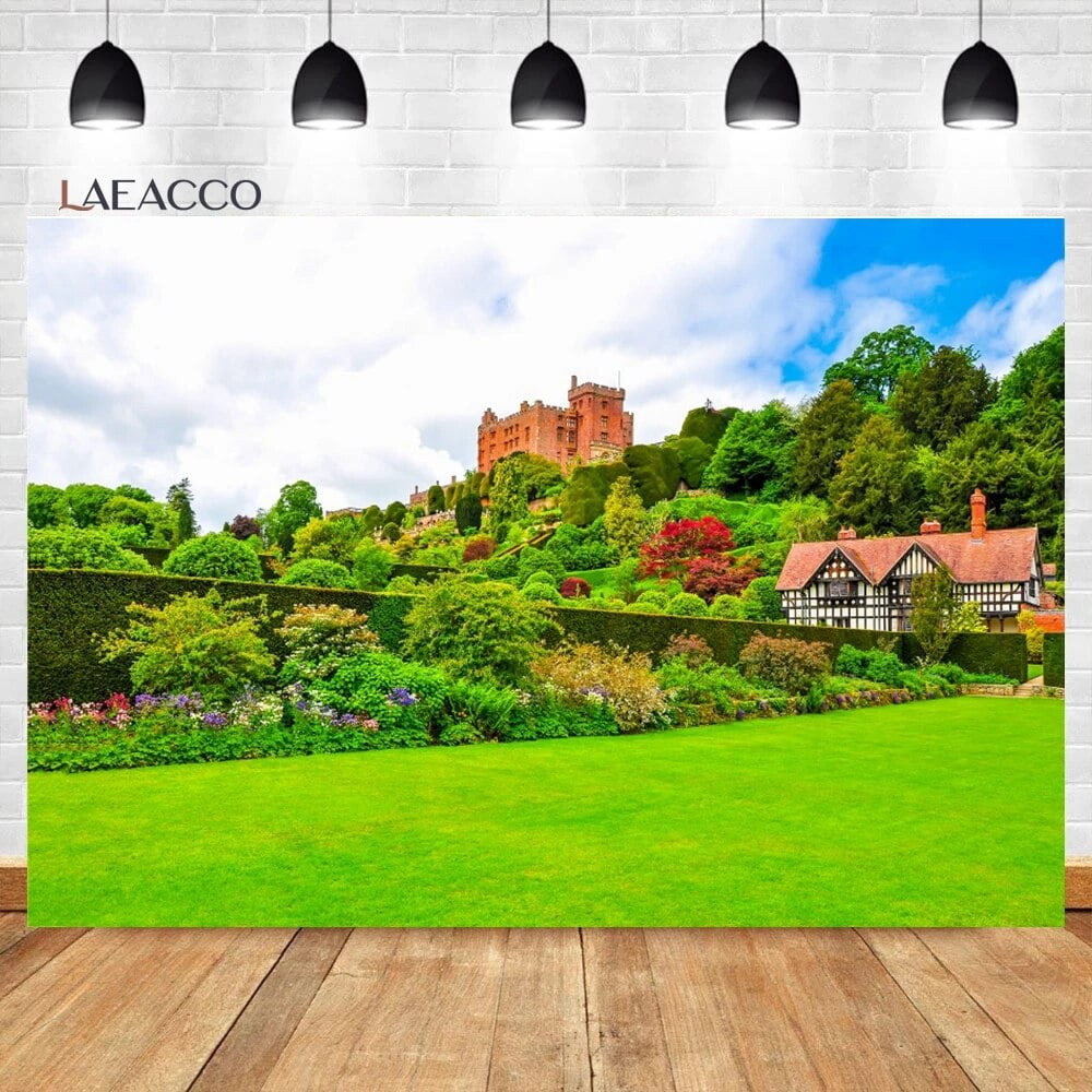 Spring Grassland Photography Background Garden Plant Meadow Sky Cloud ...