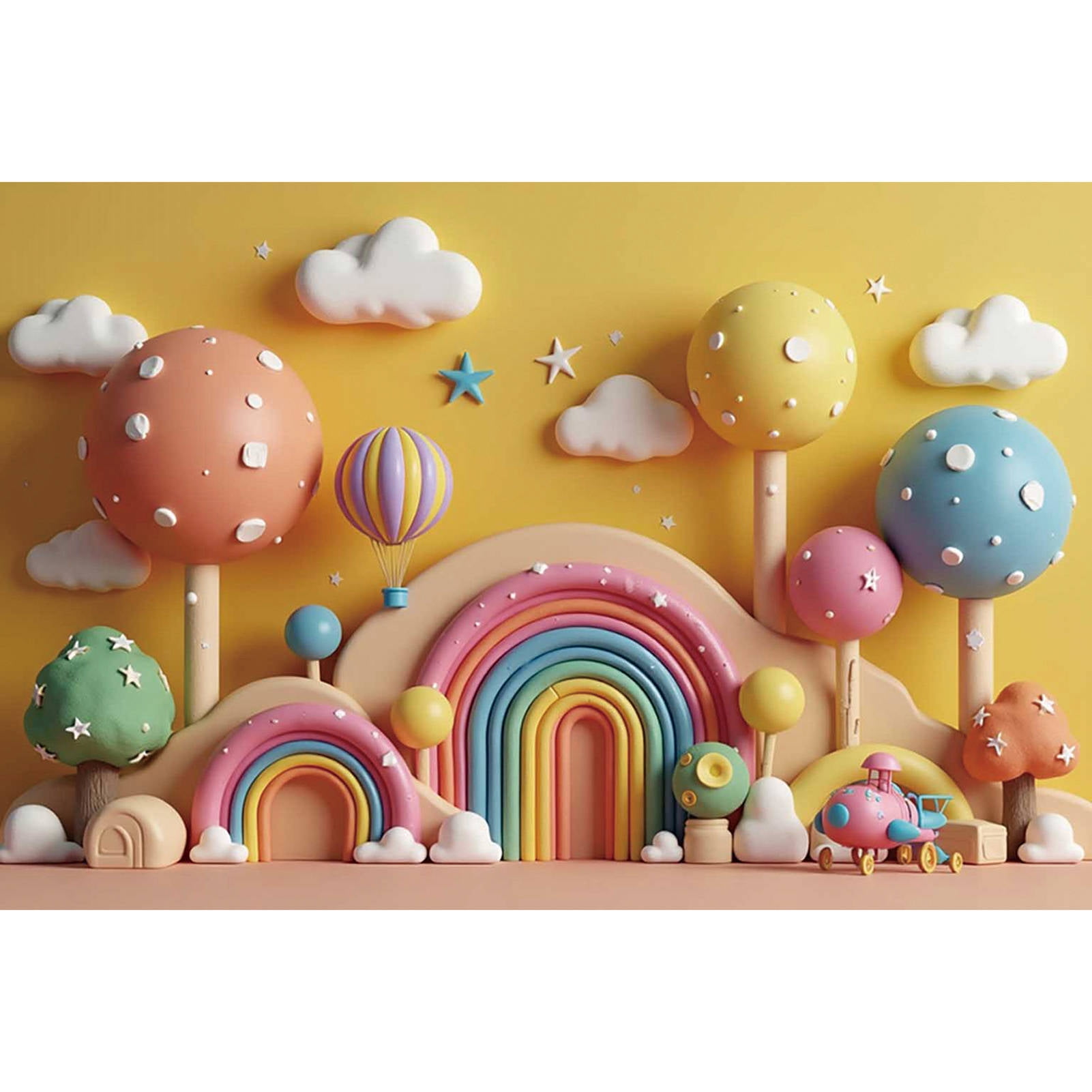 Spring Gre Forest Backdrop Natural Gard Park Cherry Blossom Floral ...