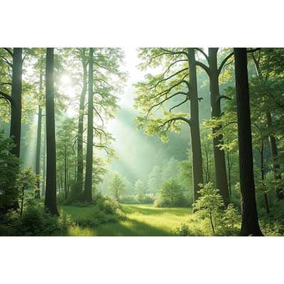 Spring Gre Forest Park Gard Background Natural Rainforest Tree Trunk ...