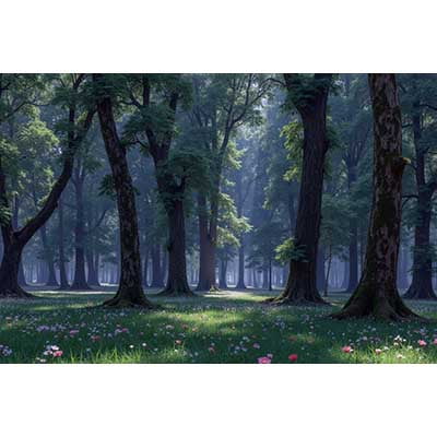 Spring Gre Forest Park Gard Background Natural Rainforest Tree Trunk ...