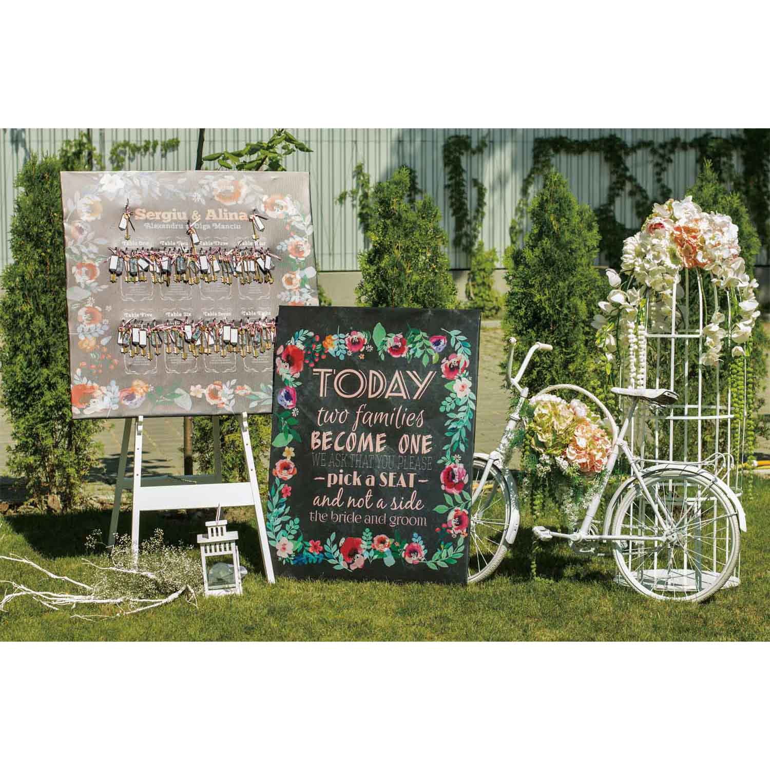 Spring Gre Grass Backdrop Photography Brick Wood Fce Arch Wall Gard ...