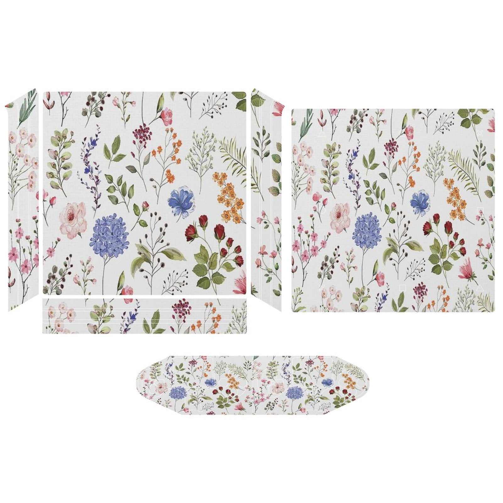 Spring Green Botanical Colorful Wildflower PS4/PS4 Pro/PS4 Slim Skin ...