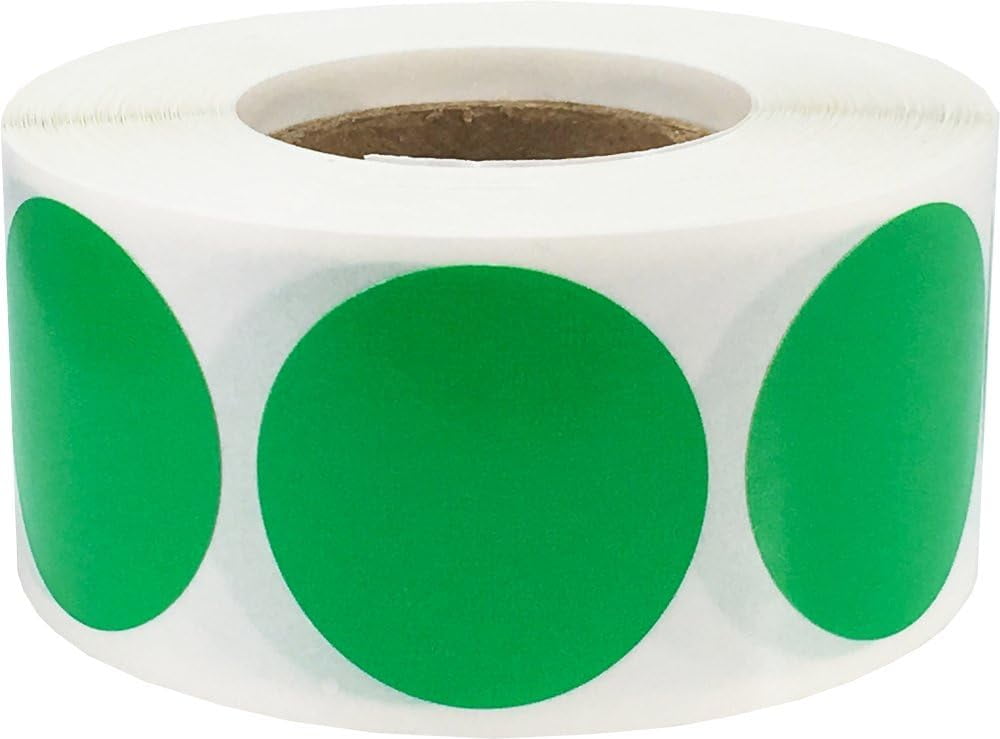 Spring Green Color Coding Labels for Organizing Inventory 25 mm 1 Inch ...