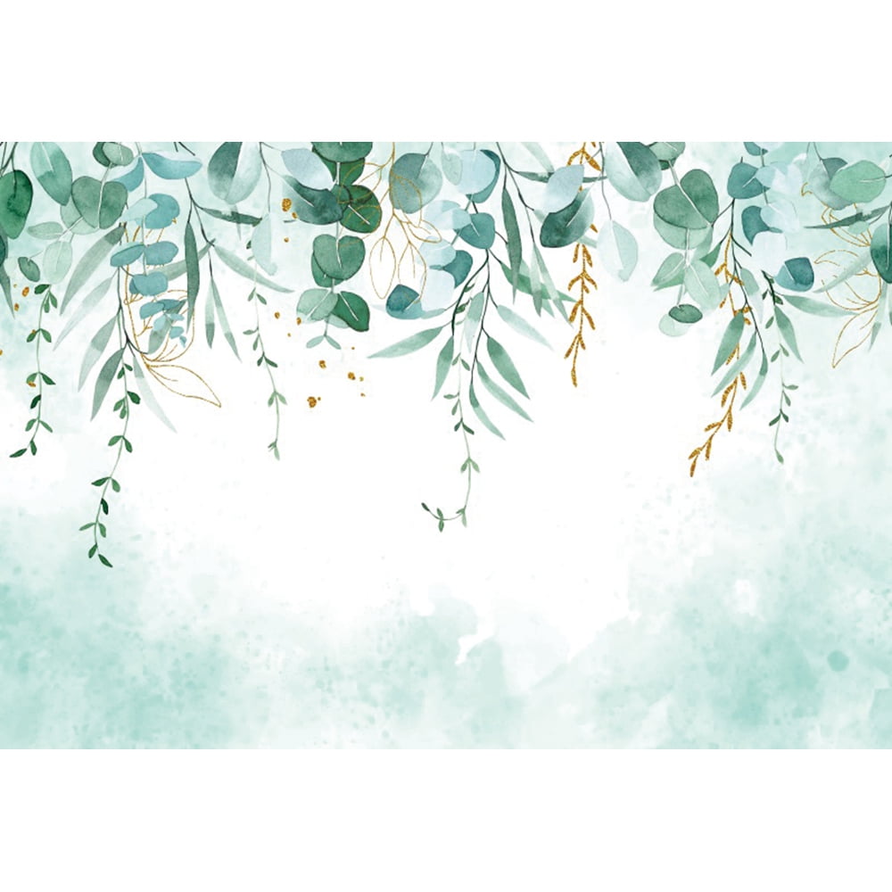 Spring Green Eucalyptus Leaves Backdrops Greenery Wedding Baby Birthday ...