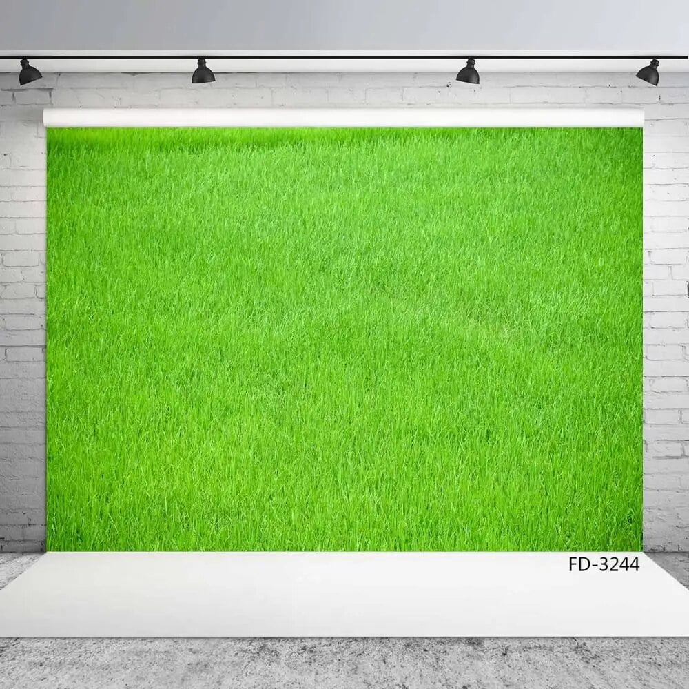 Spring Green Grass Grassland Newborn Photocall Background Child Party ...