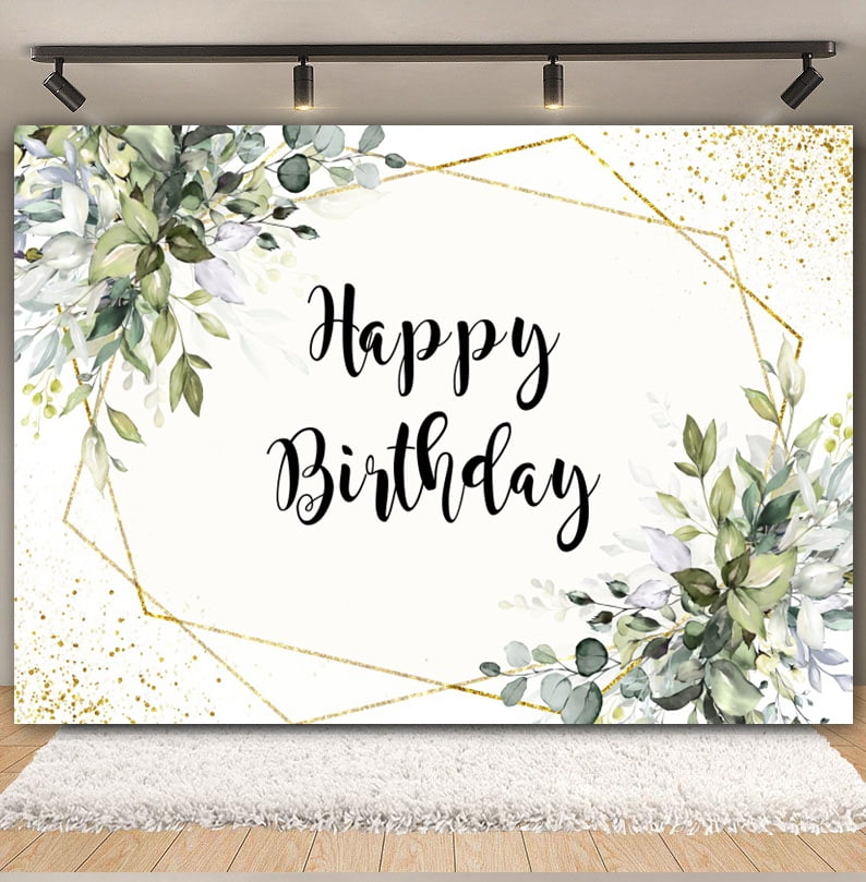 Spring Greery Eucalyptus Leaves Backdrop Gre Leaf Flower Baby Shower ...