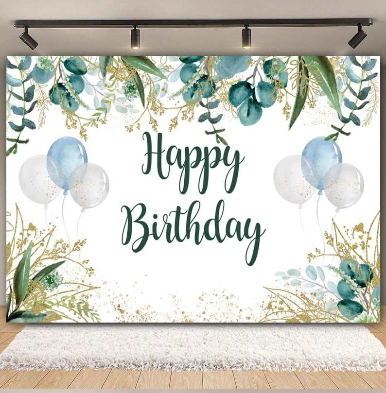 Spring Greery Eucalyptus Leaves Backdrop Gre Leaf Flower Baby Shower ...