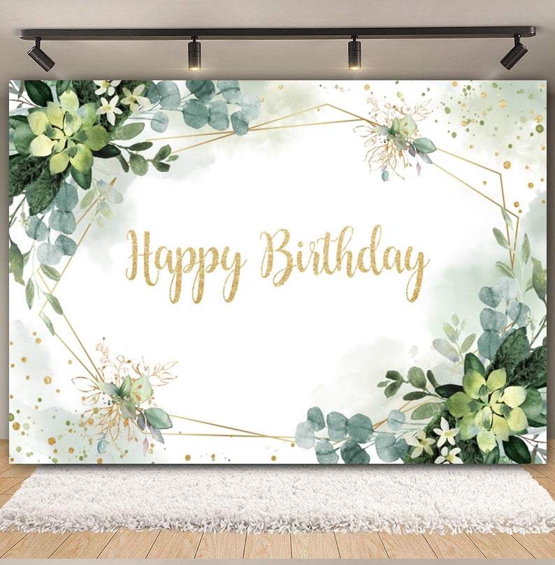 Spring Greery Eucalyptus Leaves Backdrop Gre Leaf Flower Baby Shower ...