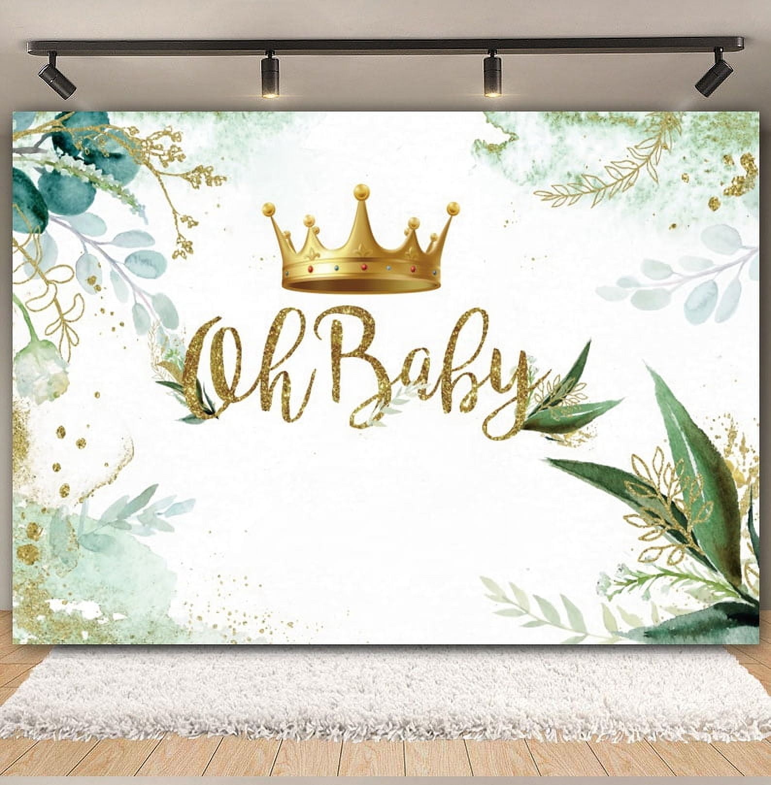 Spring Greery Eucalyptus Leaves Backdrop Gre Leaf Flower Baby Shower ...