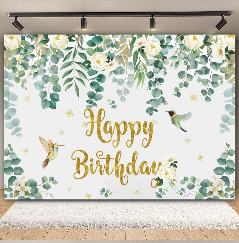 Spring Greery Eucalyptus Leaves Backdrop Gre Leaf Flower Baby Shower ...