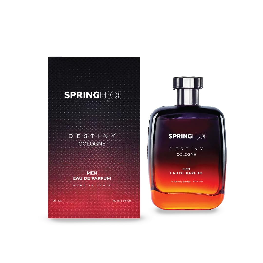 Spring H2O Destiny Cologne Men Eau De Parfum Perfume with LongLasting ...