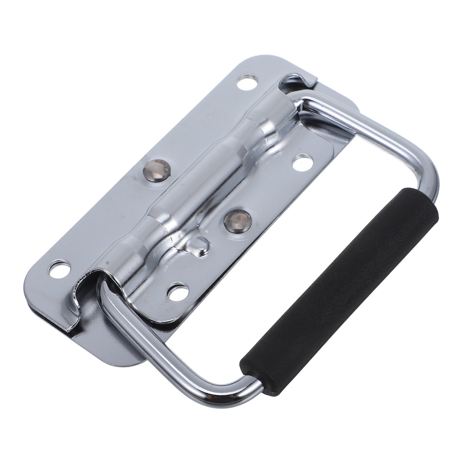 Handles for Boxes Toolbox Folding Drawer Spring Foldable Silver Iron 10 ...