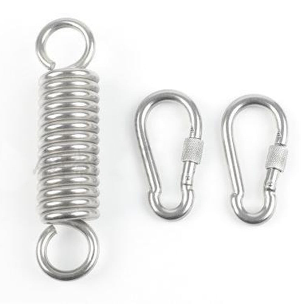 Spring Hanging Chair Lounger Swing Hooks Outdoor Heavy Duty Dual Swivel ...