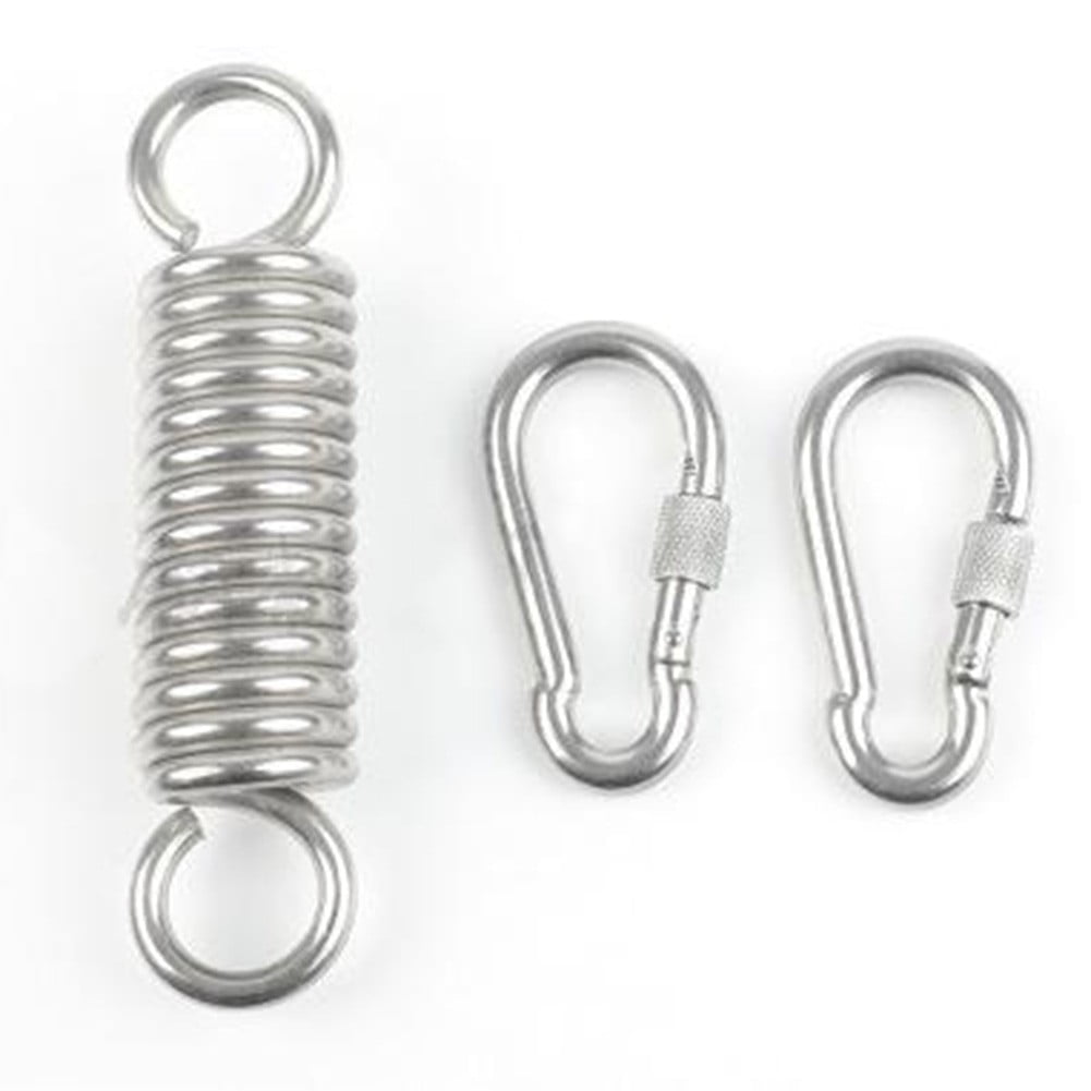 Spring Hanging Chair Lounger Swing Hooks Outdoor Heavy Duty Dual Swivel ...