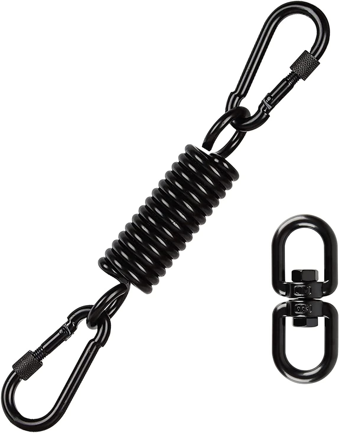 Spring Hanging Chair, Steel Swing Spring with 2 Carabiners and 360 ...