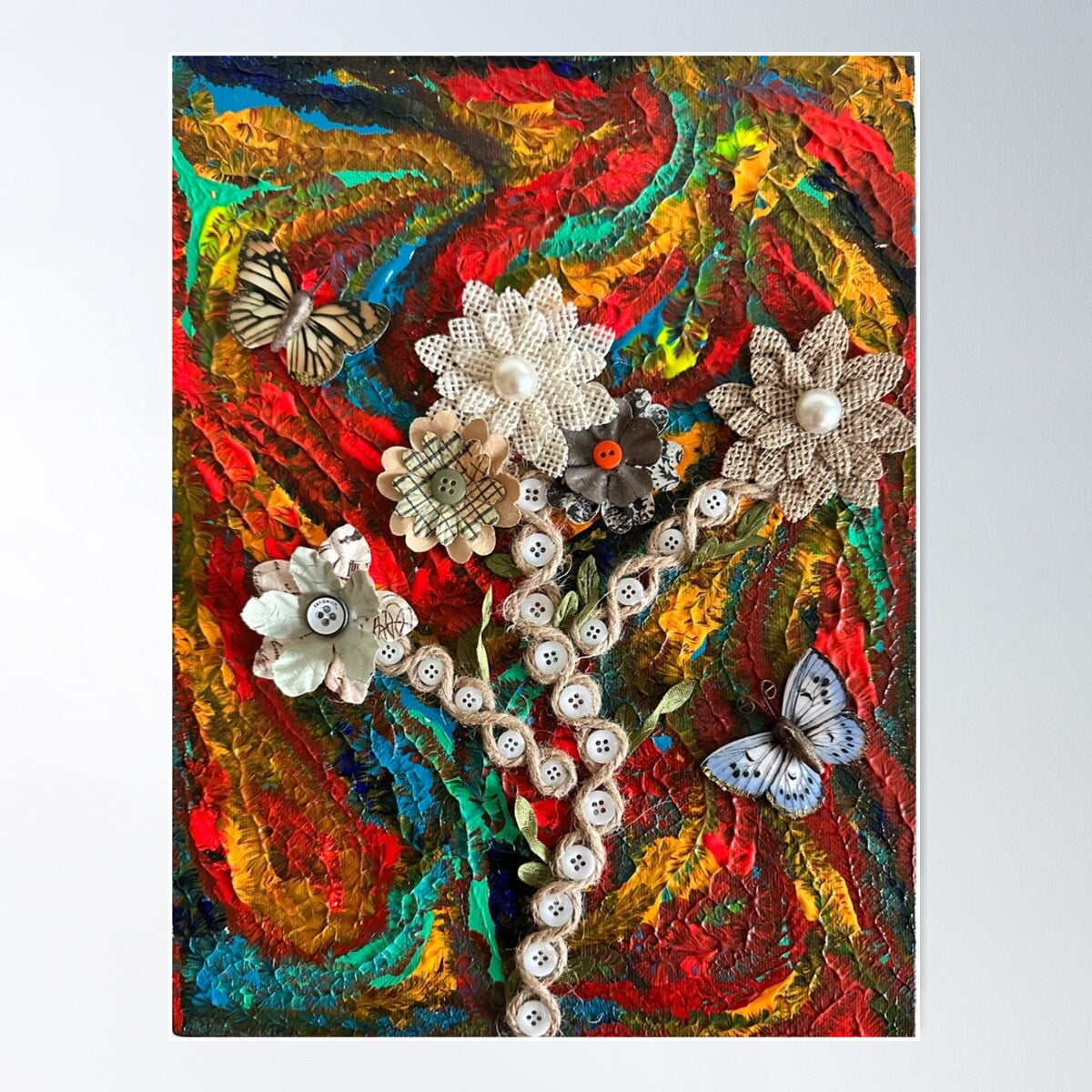 Spring Has Sprung Poster Wall Art, Modern Wall Decor For Living Room ...