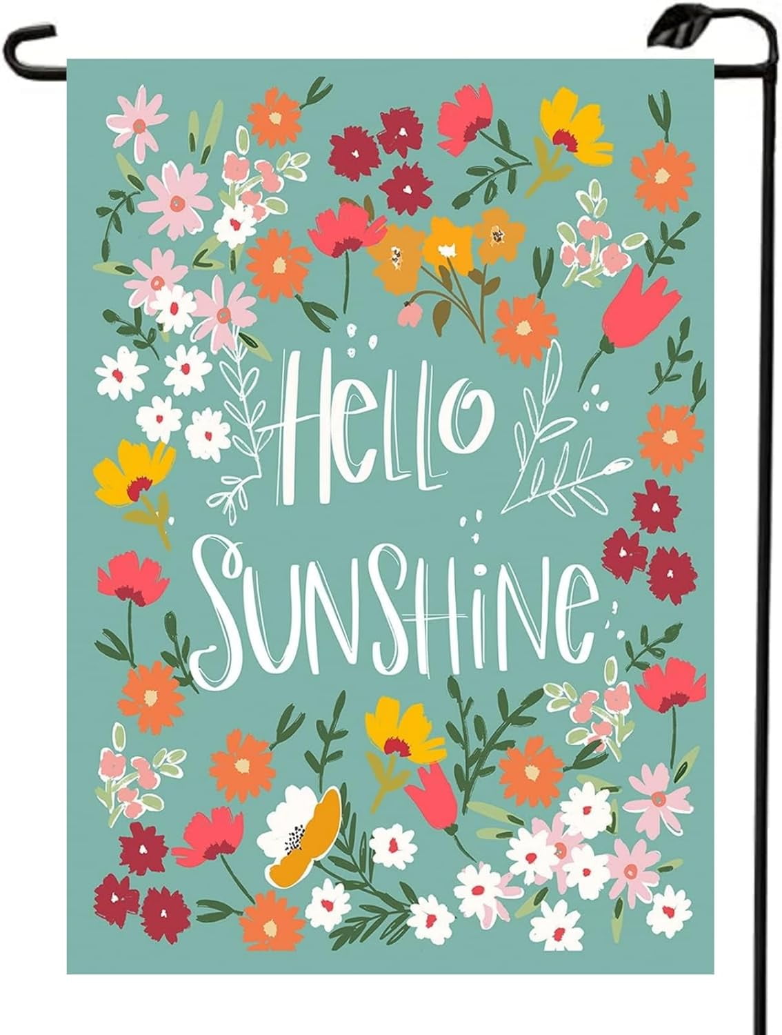 Spring Hello Sunshine Garden Flag 28x40 inch Double Sided Summer ...