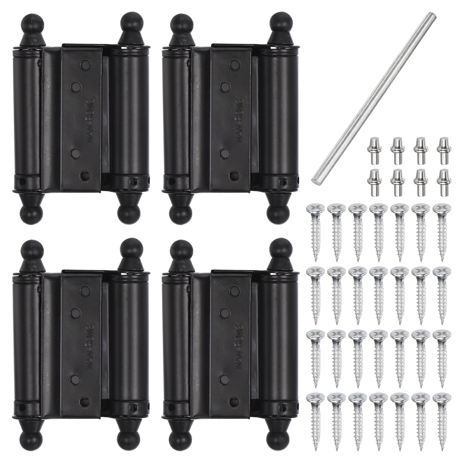 Spring Hinges, 4 Pack 3" - Double Action Self-Closing Door Hinge ...