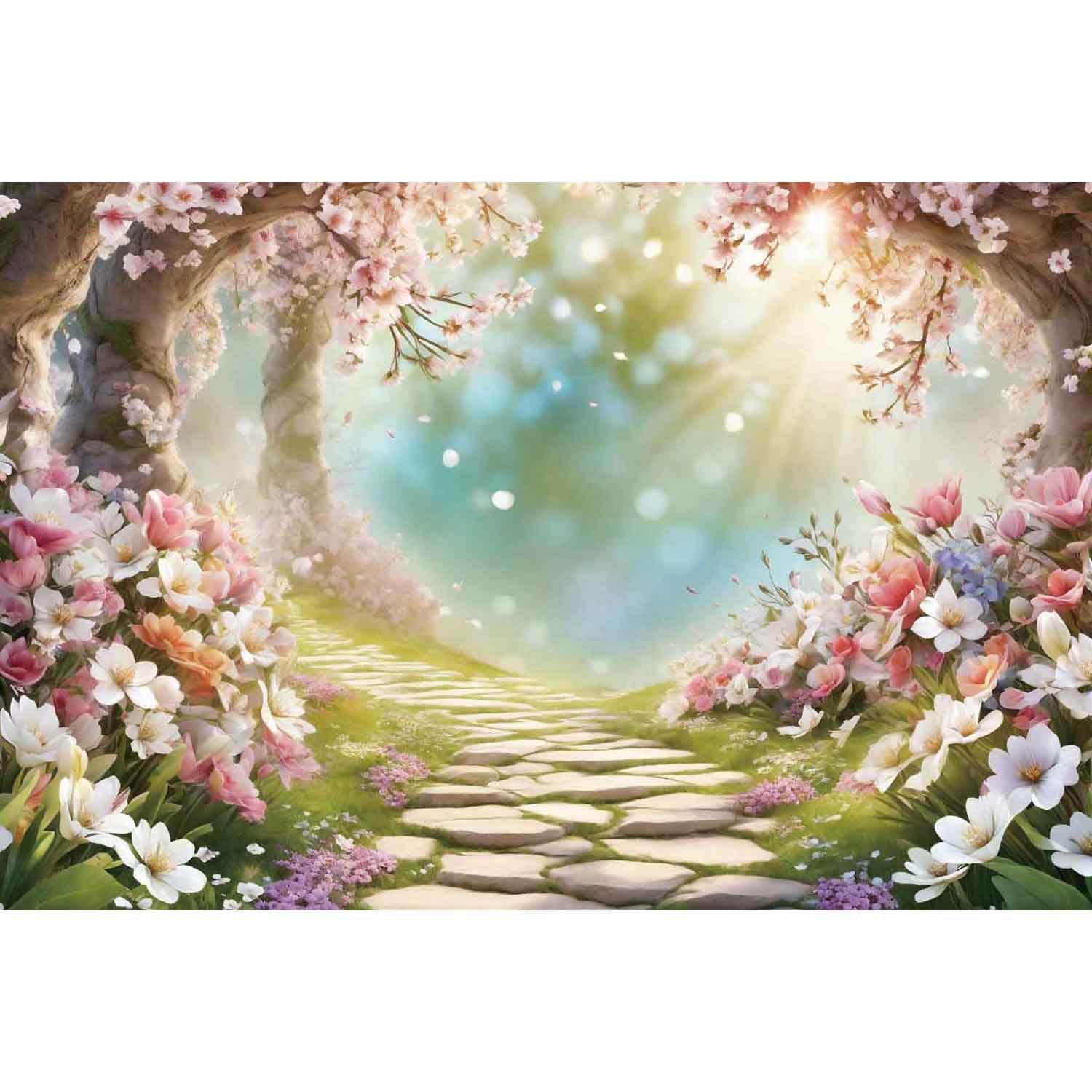 Spring Holiday Background for Photography Pink Flower Cherry Blossom ...