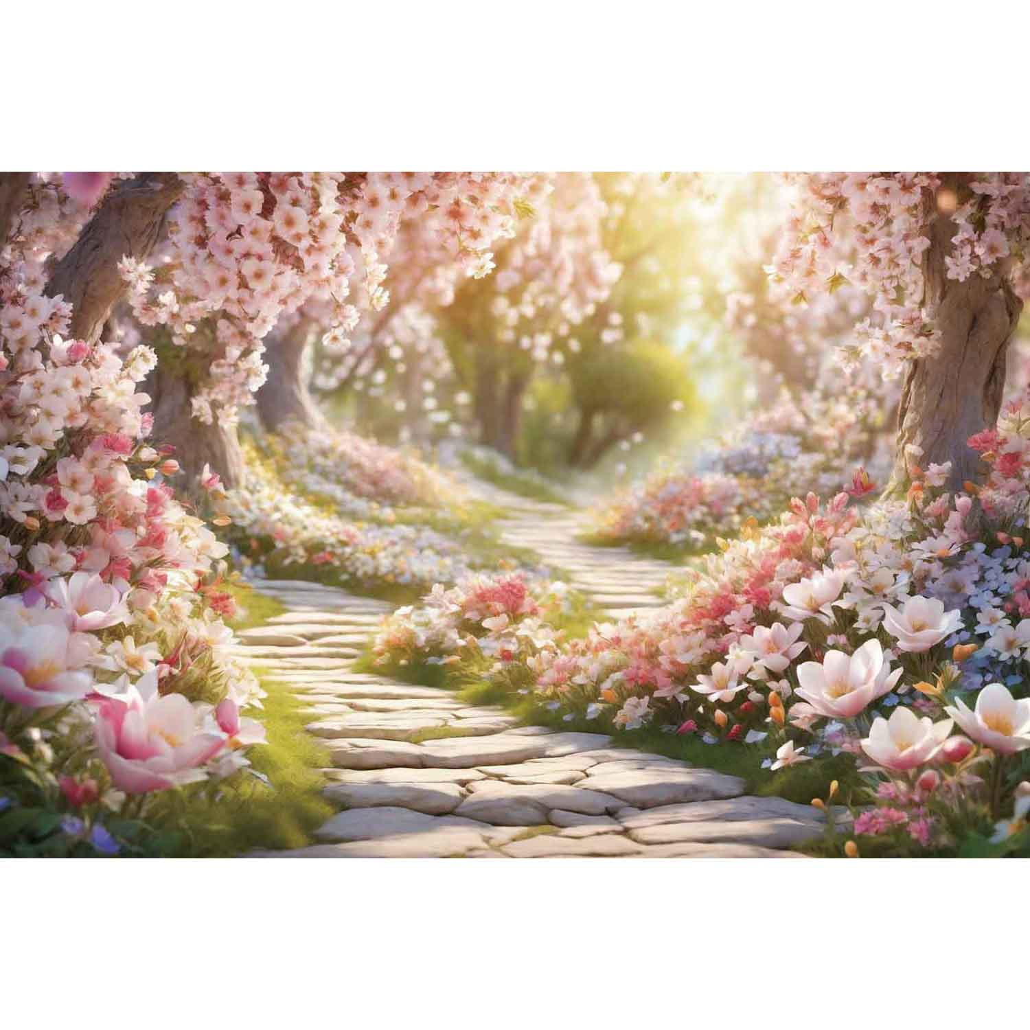 Spring Holiday Background for Photography Pink Flower Cherry Blossom ...