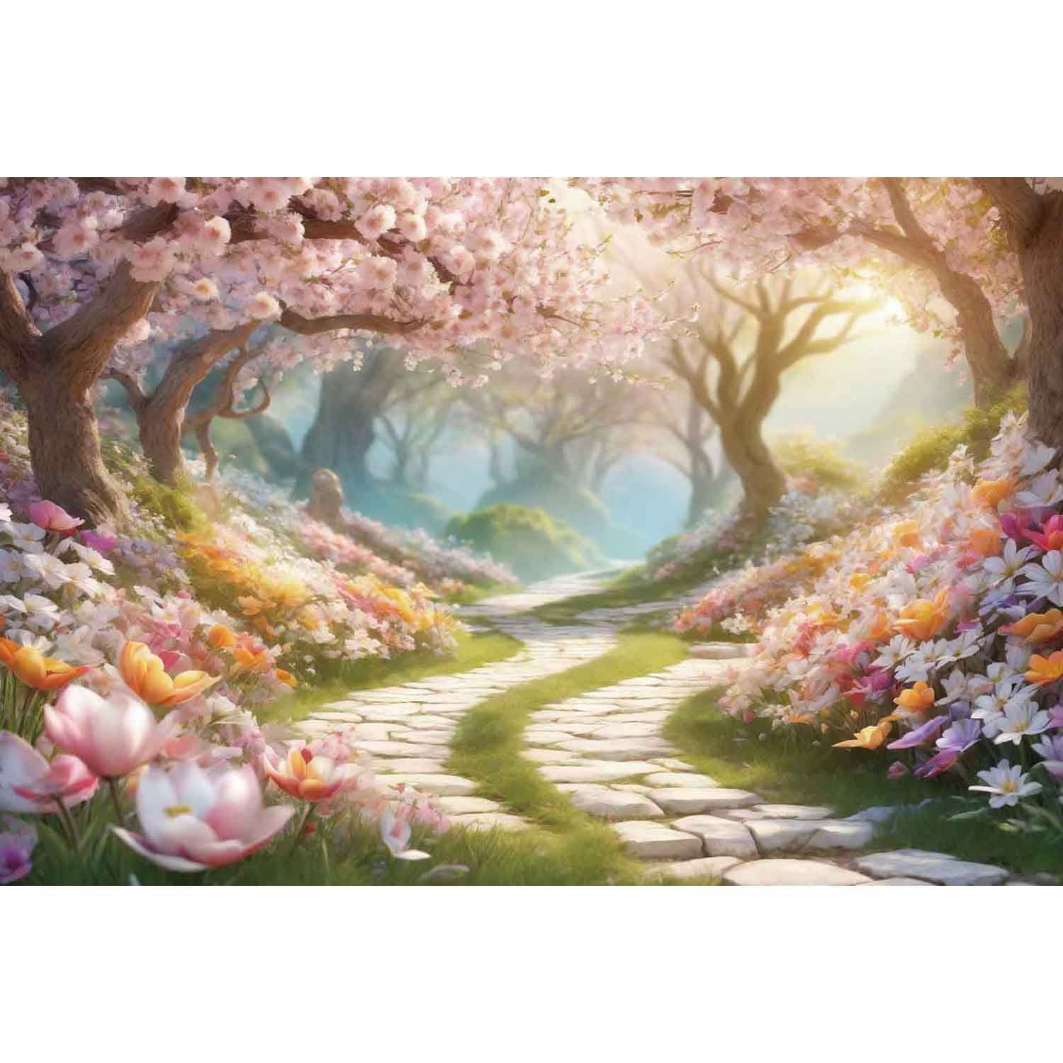 Spring Holiday Background for Photography Pink Flower Cherry Blossom ...