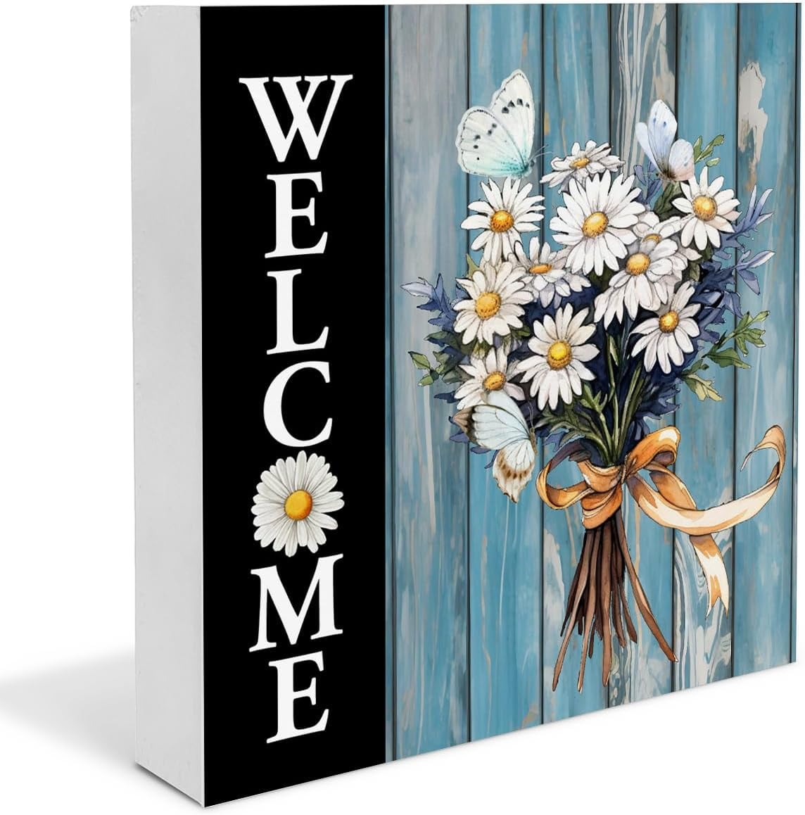 Spring Home Decor Farmhouse Spring Decorations Welcome Spring Daisy ...