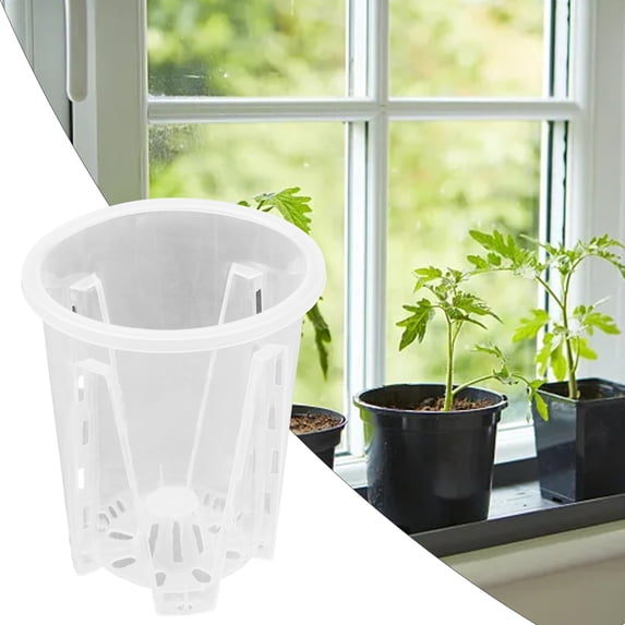 Spring Home Garden Clear Plastic Orchid Pots With Holes Transparent ...