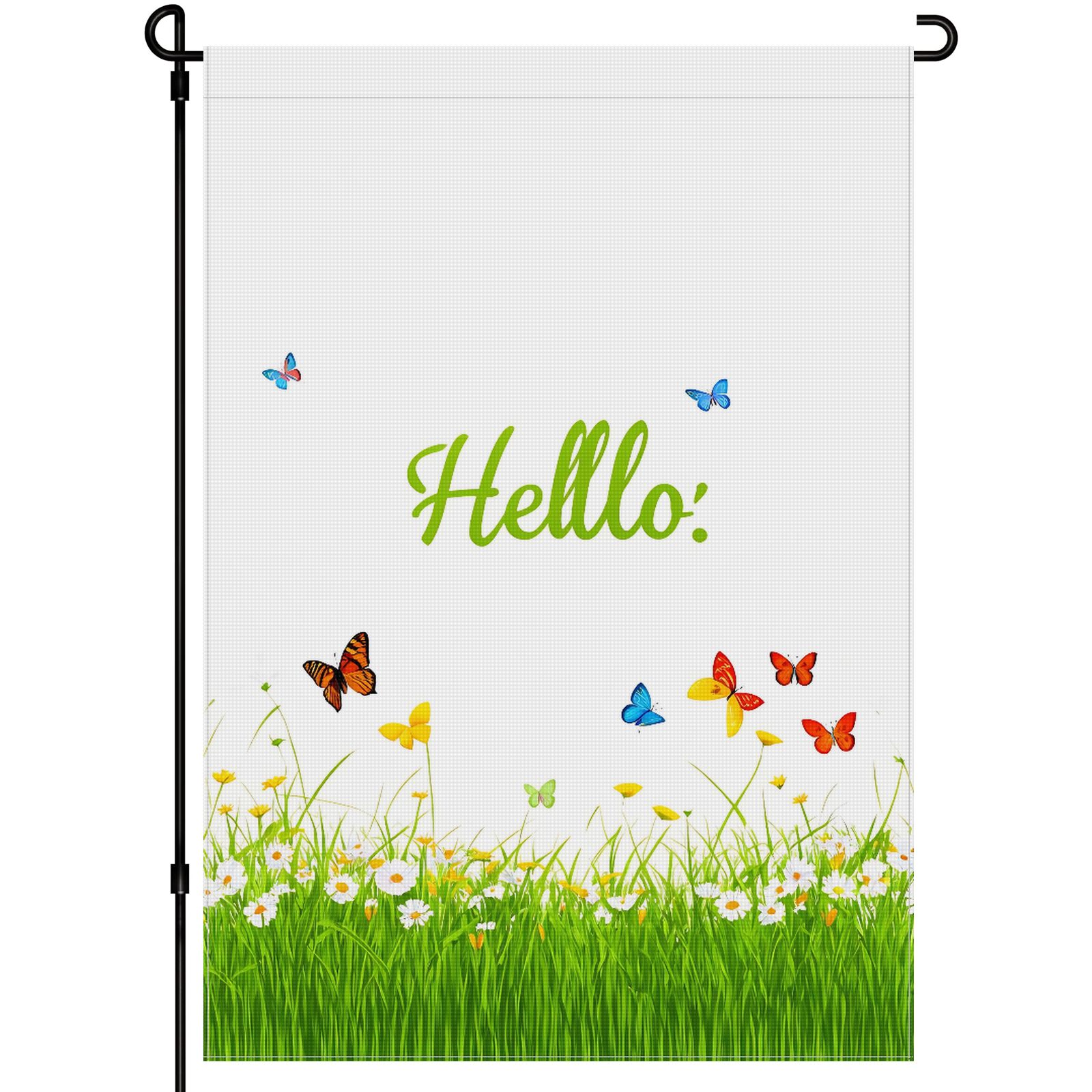 Spring House Flags Cute Colorful Spring Meadow Camping Flags for ...