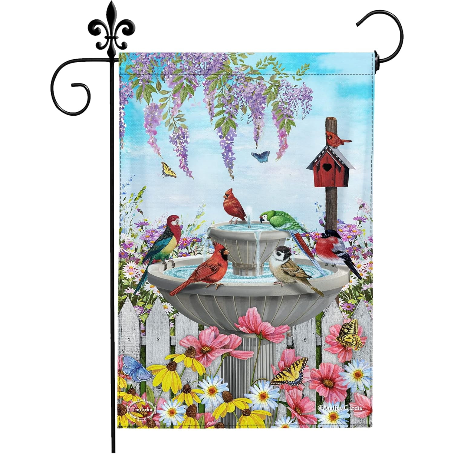 Spring Hummingbird Birds Butterfly Dragonfly Flowers Florals Garden ...