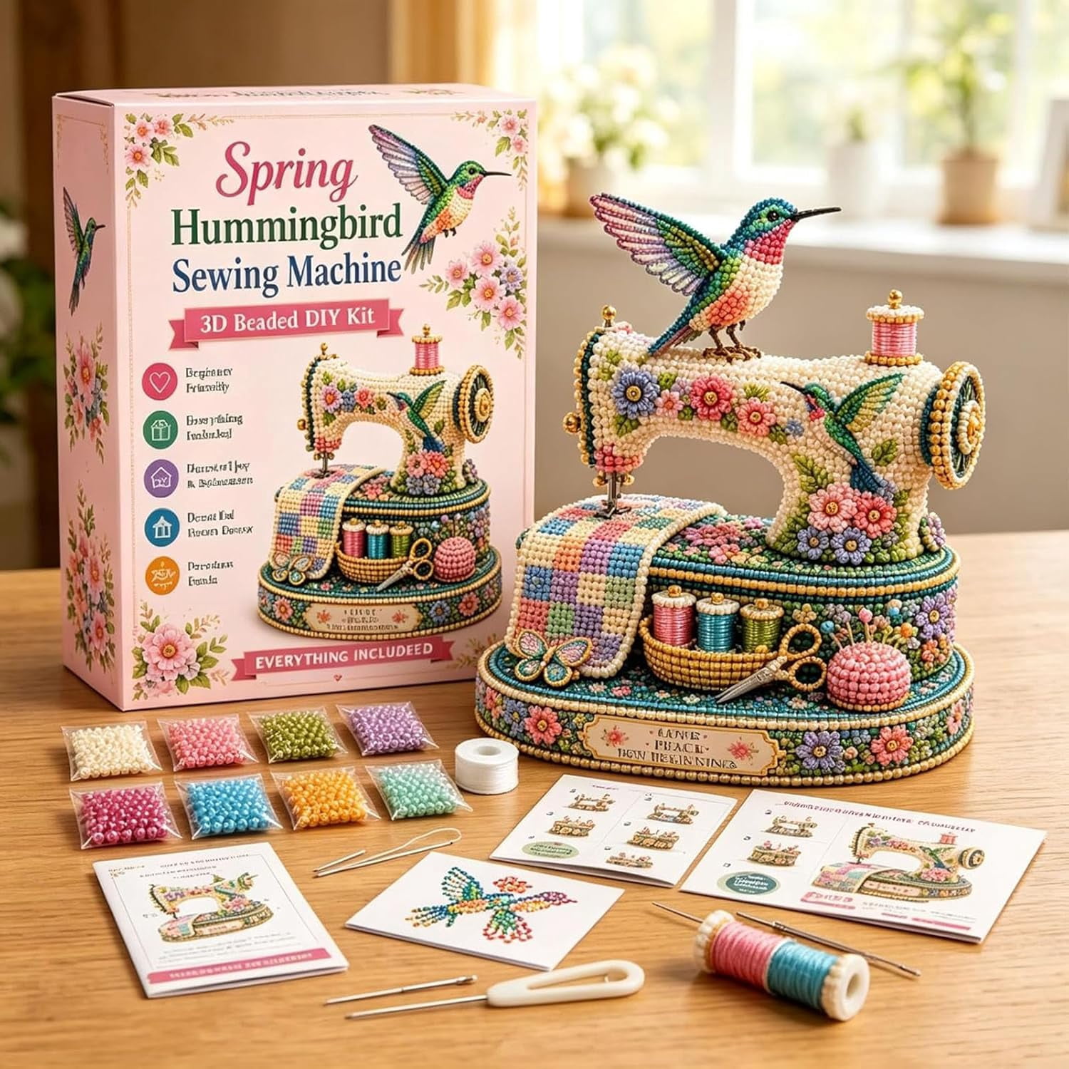 Spring Hummingbird Sewing Machine,3D Spring Limited Keepsake Edition ...