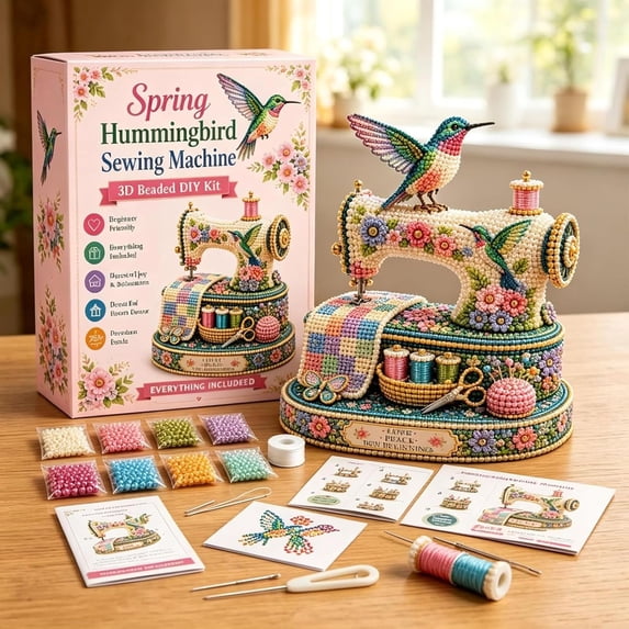 Spring Hummingbird Sewing Machine,3D Spring Limited Keepsake Edition ...