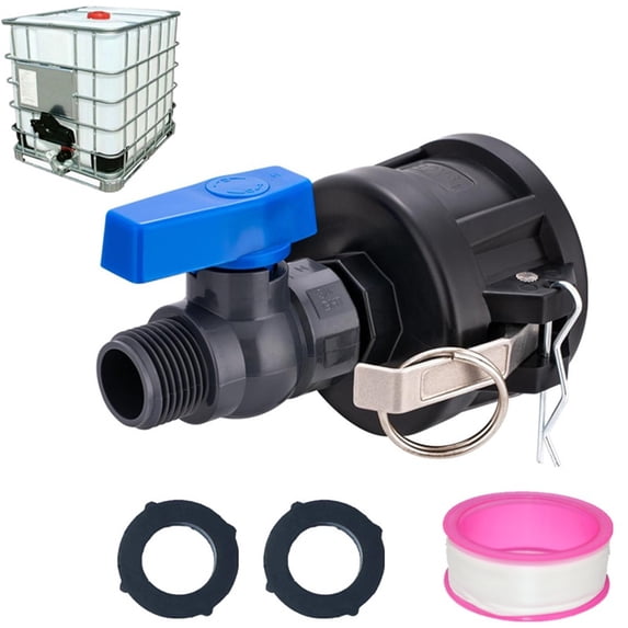 Spring IBC Tote Adapter 2" Cam Lock for 275-330 Gallon IBC Tote Tank 3/ ...