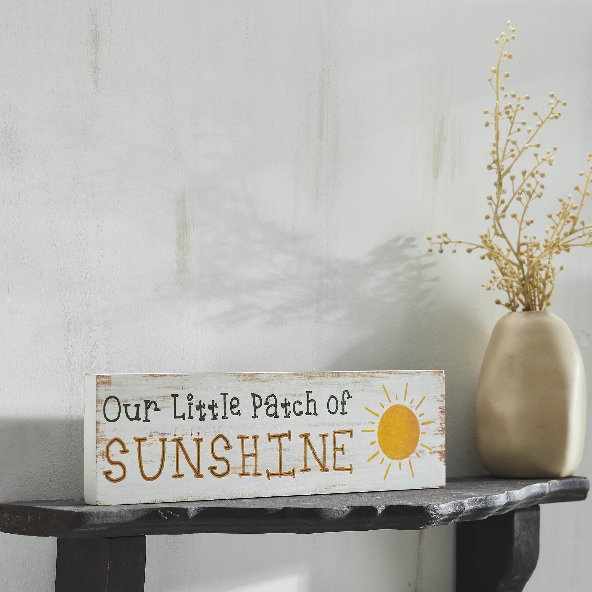 VHC Brands Spring in Bloom Our Little Patch of Sunshine Sign 4x14 ...