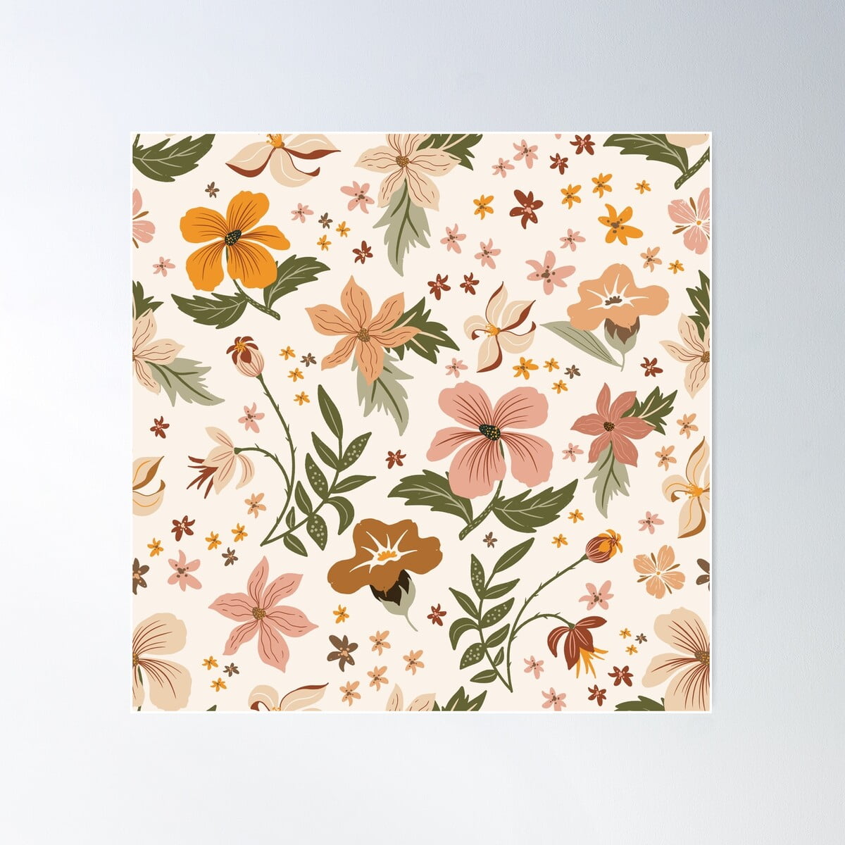 Spring In Devon Victorian Florals Ii Poster Wall Art, Modern Wall Decor ...