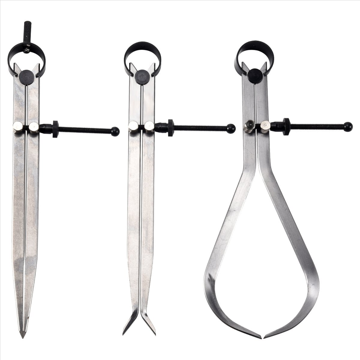 Spring Inside Outside Divider Caliper Set 8-Inch Machinist Tools 3-Pack ...