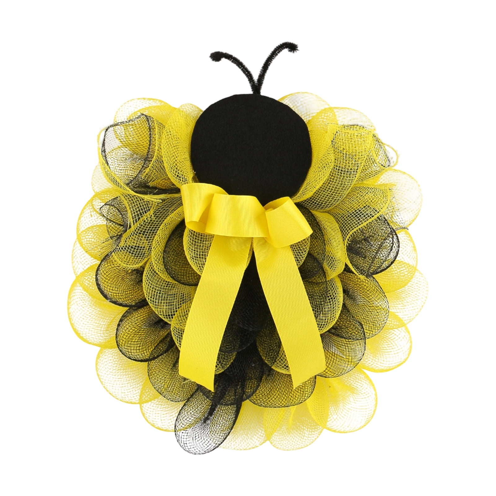 Spring-Inspired Bee Mesh Garland, Outdoor Porch Decoration, Hanging ...