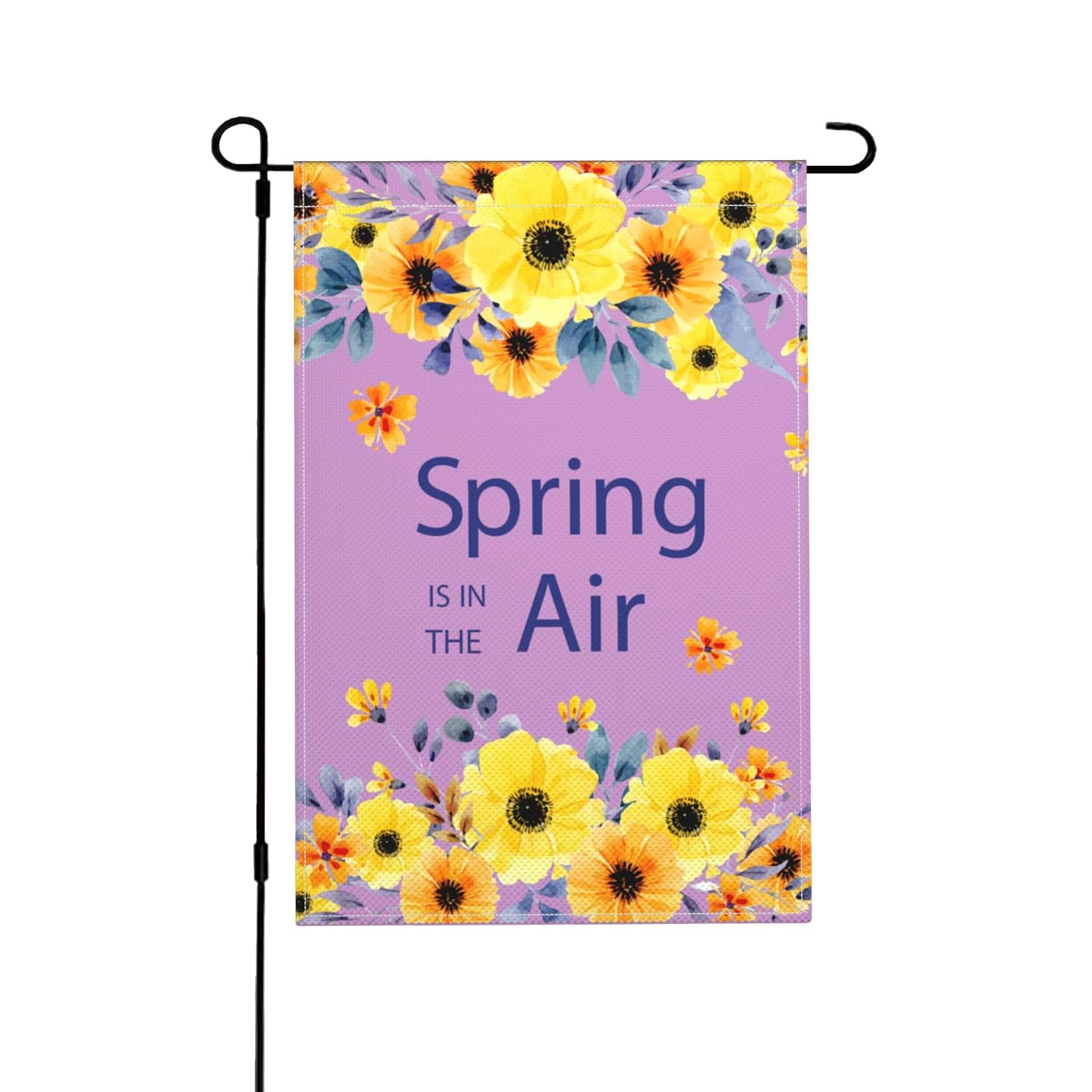 Spring Is In The Air Garden Flag Vertical Double Sided Spring Floral ...