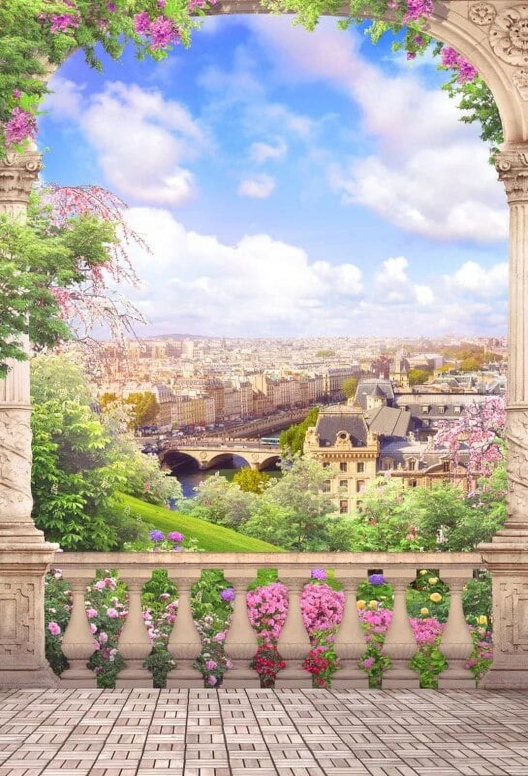 Spring Italy Style Backdrop Modern City Landscape Natural River Water ...