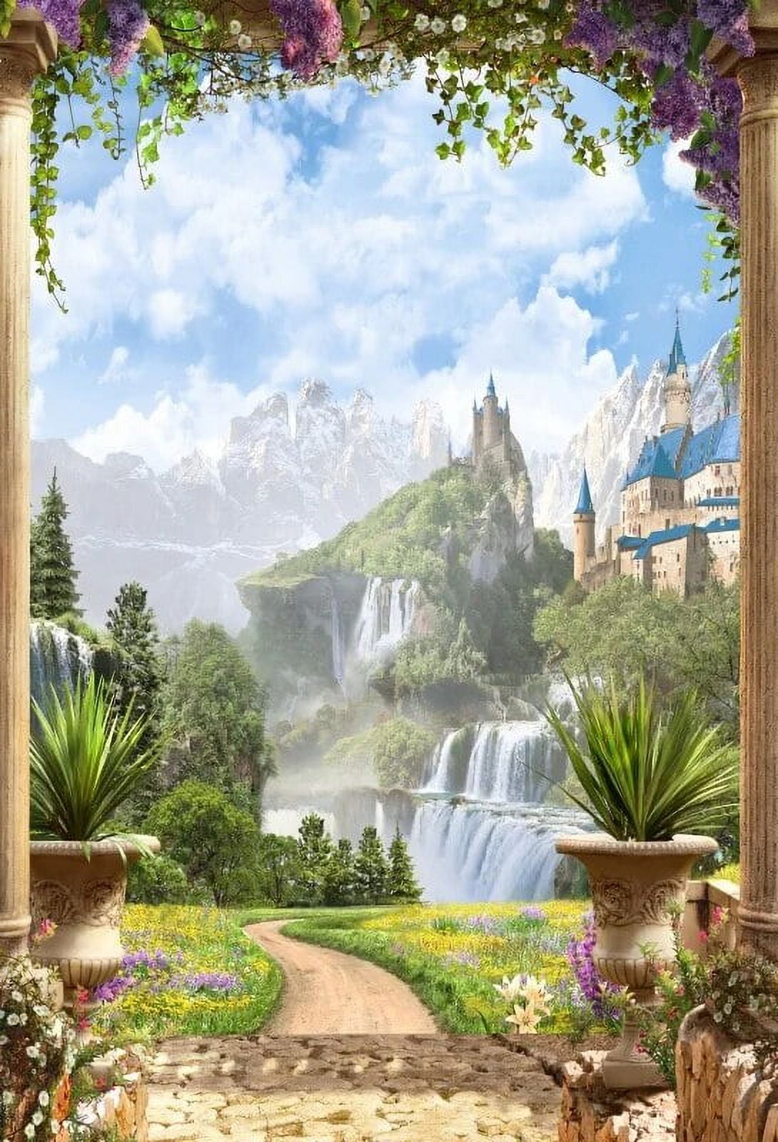 Spring Italy Style Backdrop Modern City Landscape Natural River Water ...