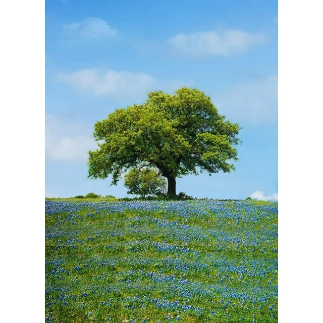 Spring Jungle Forest Trees Backdrop Pink Cherry Blossoms Green ...