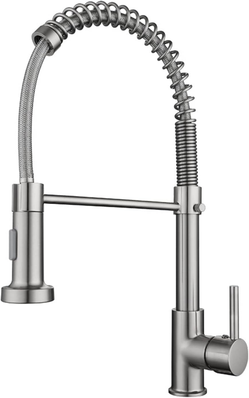 Spring Kitchen Faucet Deck Mounted Flexible Mixer Hot and Cold Water ...