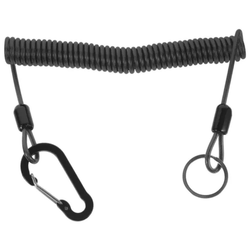 Spring Lanyard Protective Fishing Lanyard Tether Rope Coiled Lanyard ...